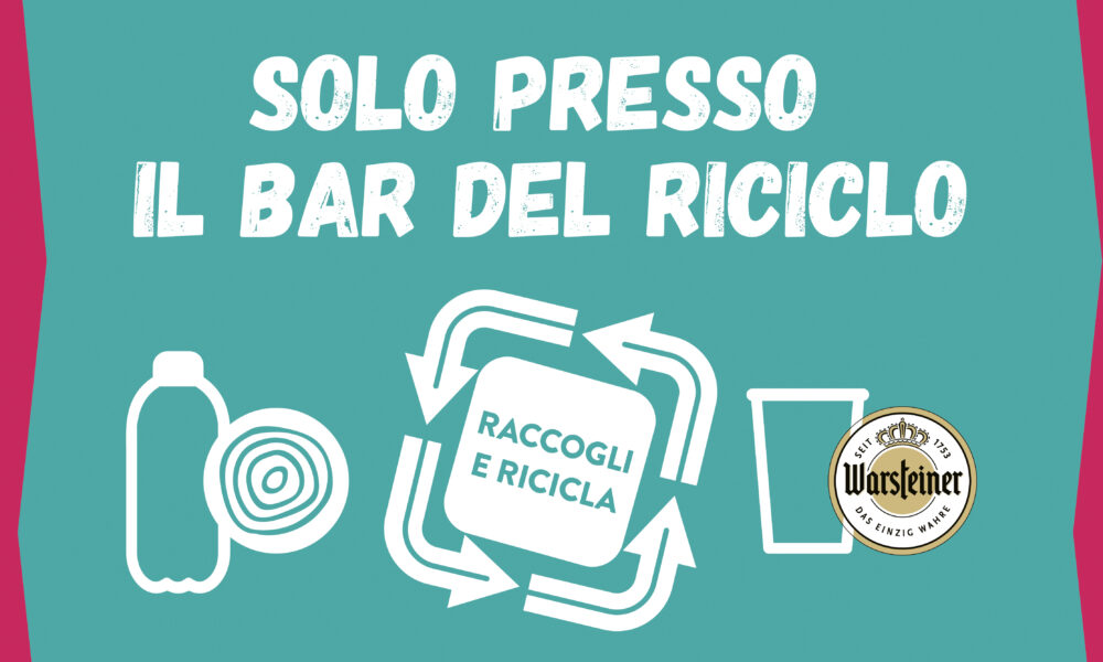Warsteiner e WAMI presentano il primo "Bar del Riciclo" al Festival La ...